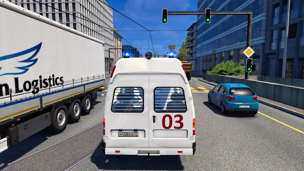 GAZelle 1994 Ambulance | Euro Truck Simulator 2 | ETS2 1.55 Bus mods ...