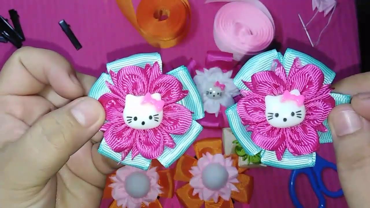 Hair clip tutorial(step by step hairclip tutorial) ️ - YouTube