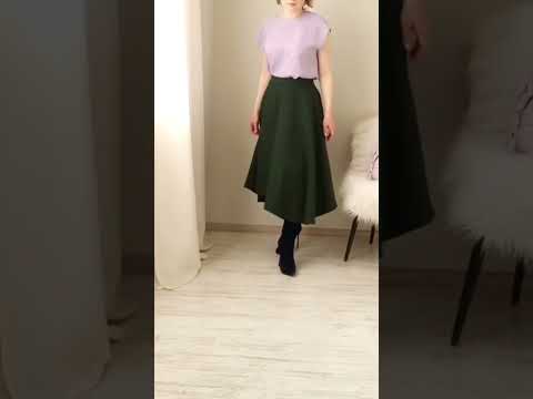 Юбка зелёная