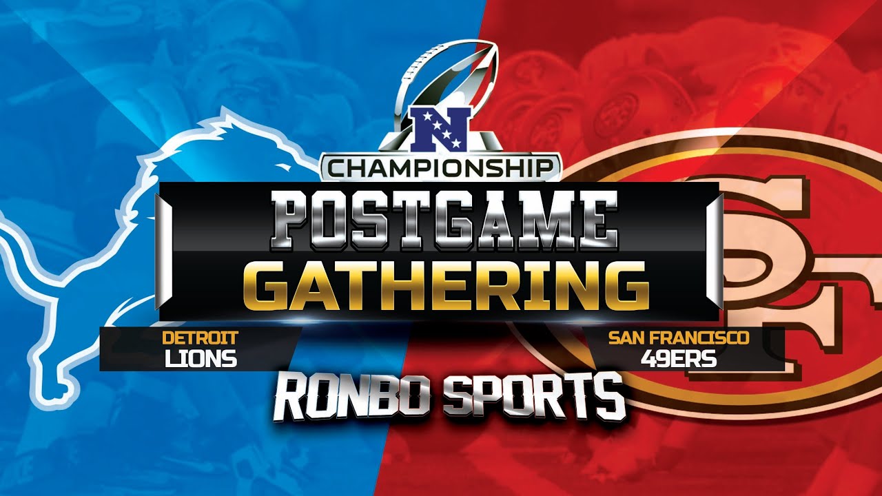 San Francisco 49ers vs Detroit Lions 2024 NFL NFC Championship Postgame ...