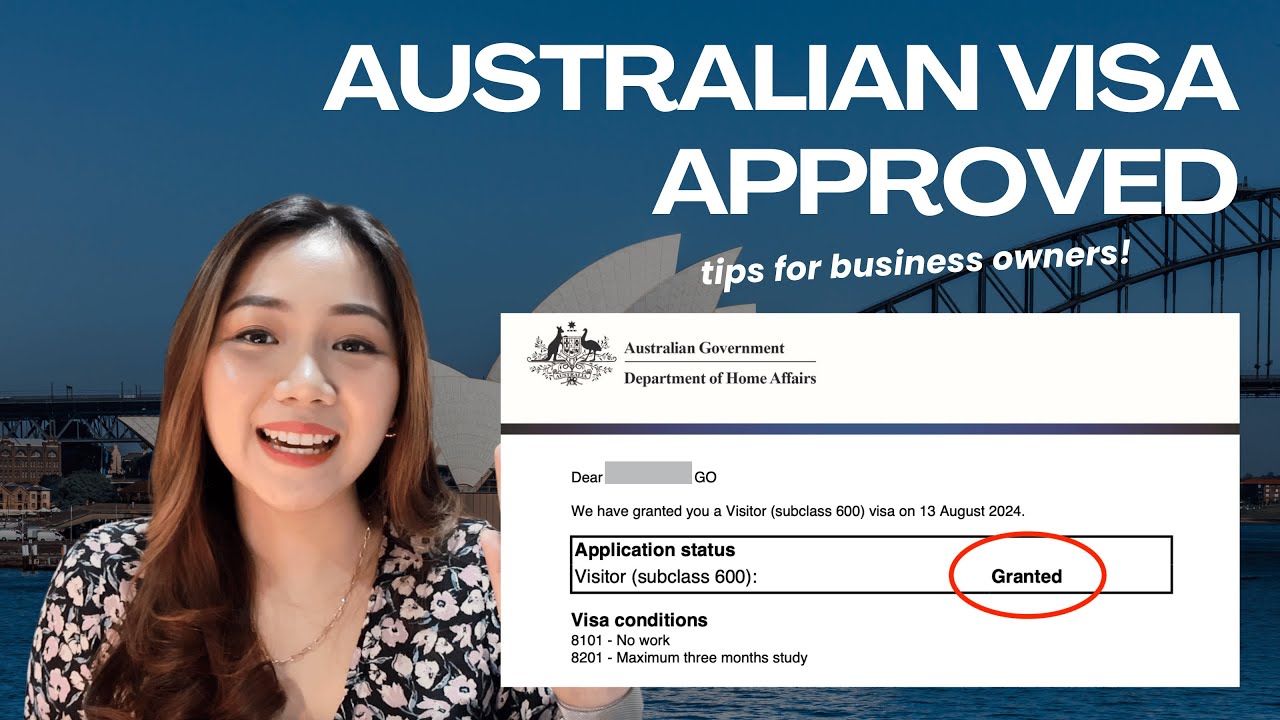 How I Got My Tourist Visa for Australia as a Business Owner | Aira Go ...