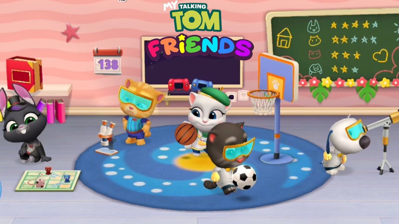 BERMAIN BOLA, BASKET DAN ULAR TANGGA BERSAMA TOM, ANGELA DAN GINGER ...