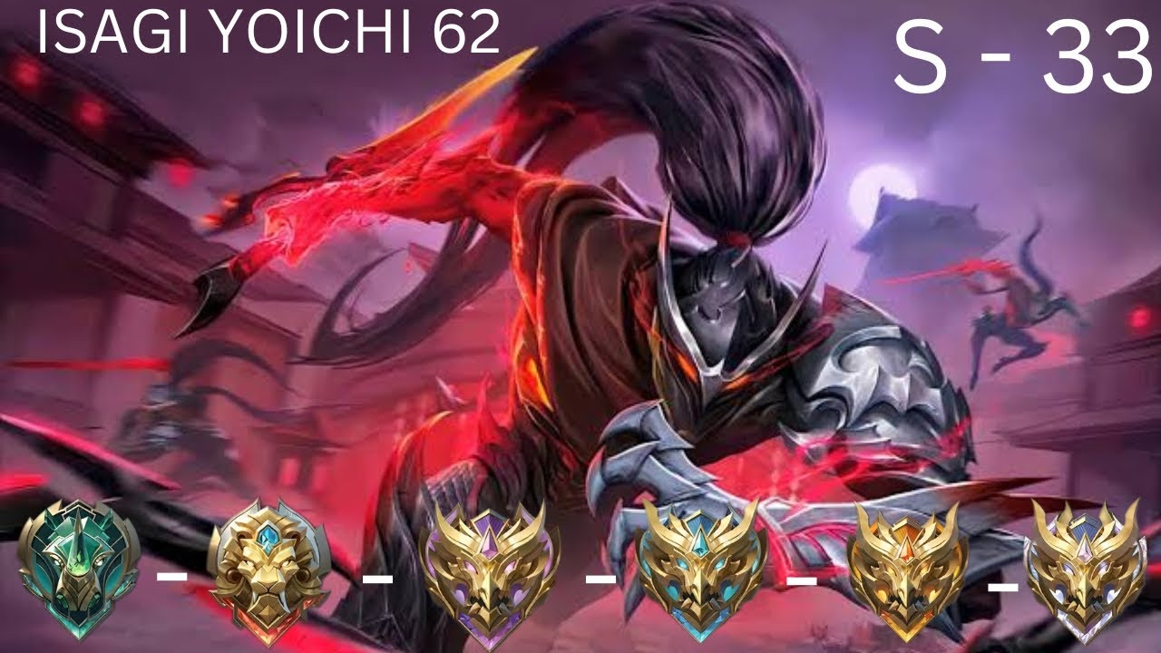 ISAGI SOLO RANK EPIC TO MYTHIC IMMORTAL RECOMMENDED JUNGLER FAST FARM ...