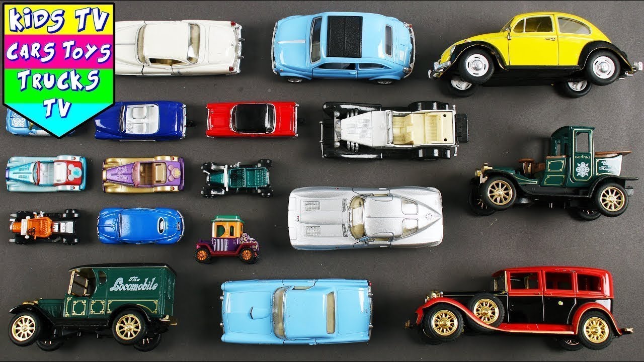 Learn Names & Sounds of Vintage Cars for Kids - YouTube