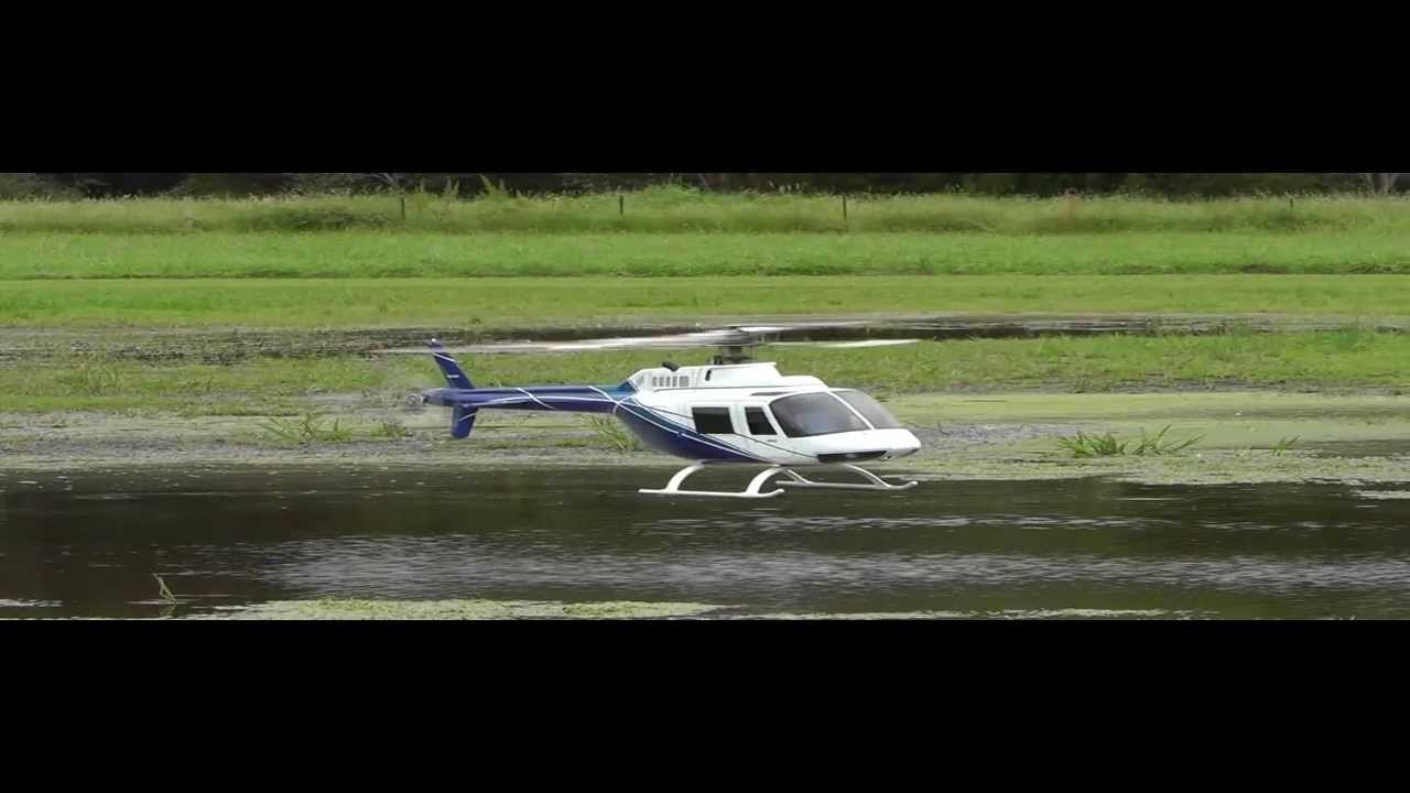 RC Scale Heli Bell 206 Jet Ranger electric with turbine sound module ...