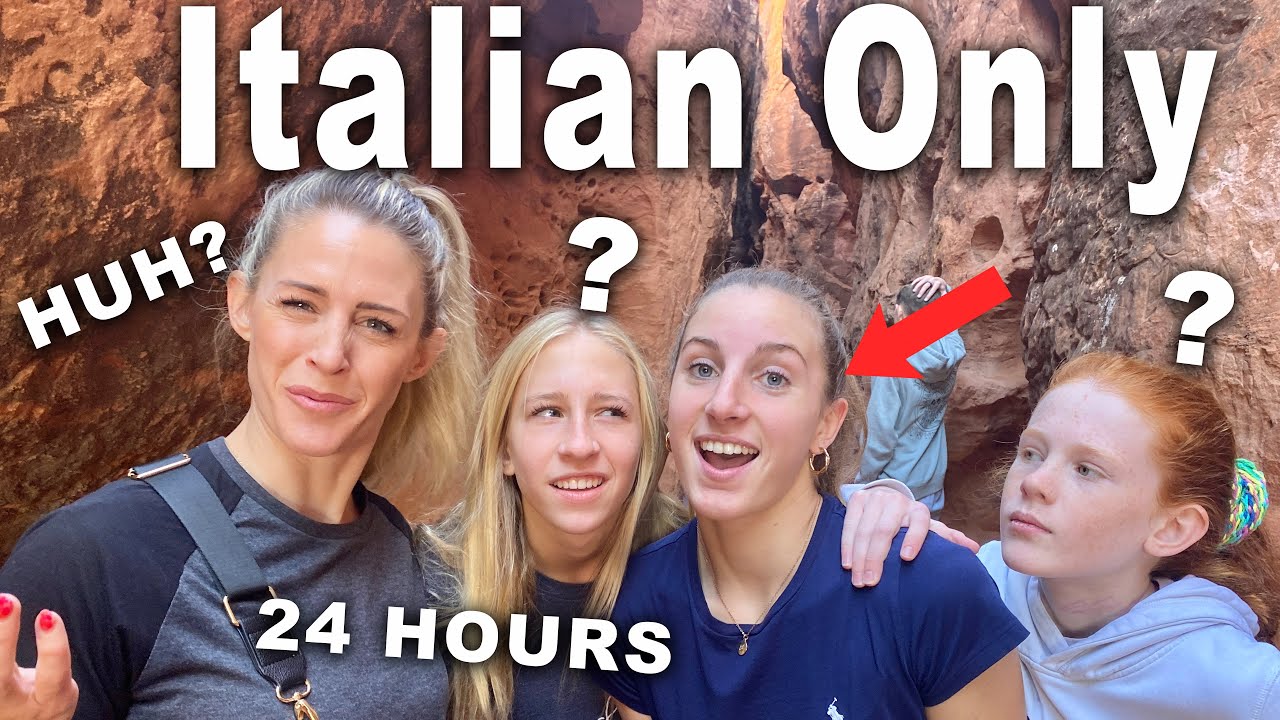 Italian Exchange Student Speaks only Italian for 24 hours - YouTube