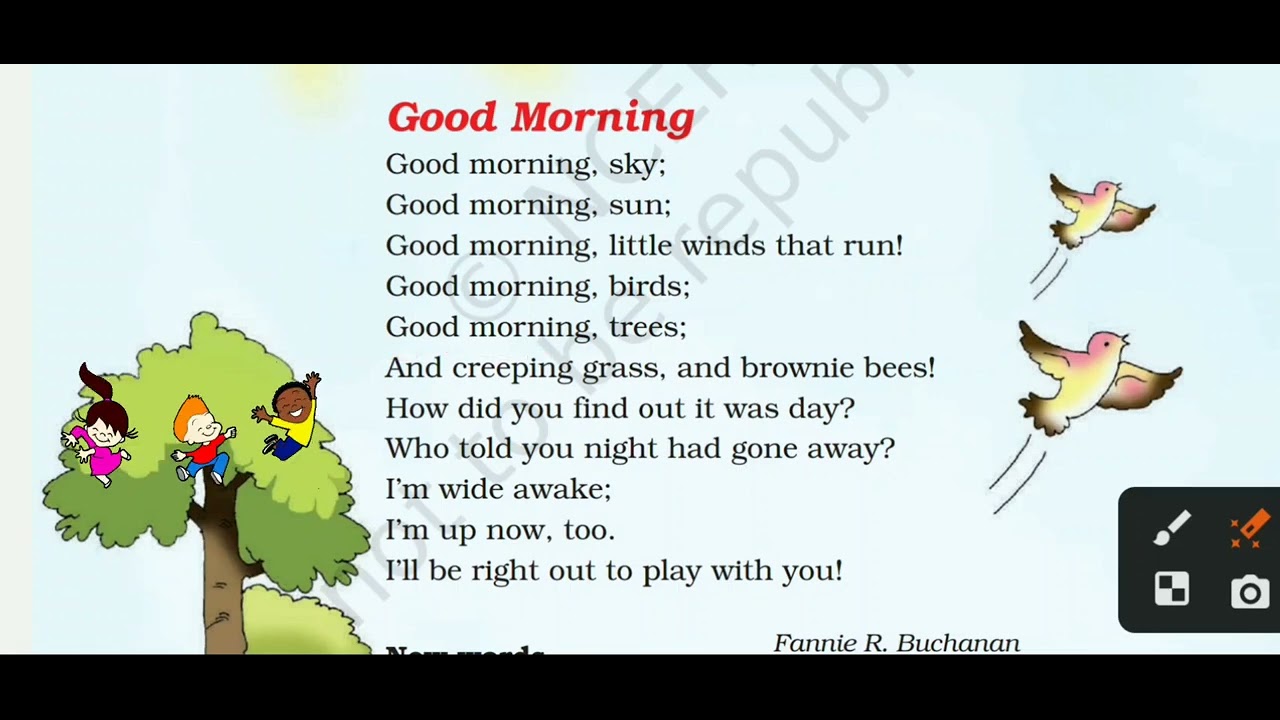 class 3 English - Good morning (reading) - YouTube