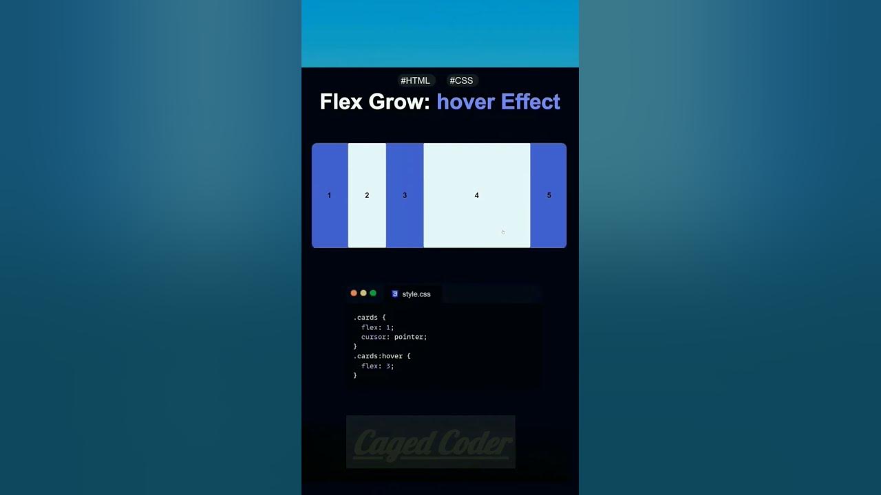 flex box hover effect #webdevelopment #html5 #html #css3 #css #flex - YouTube