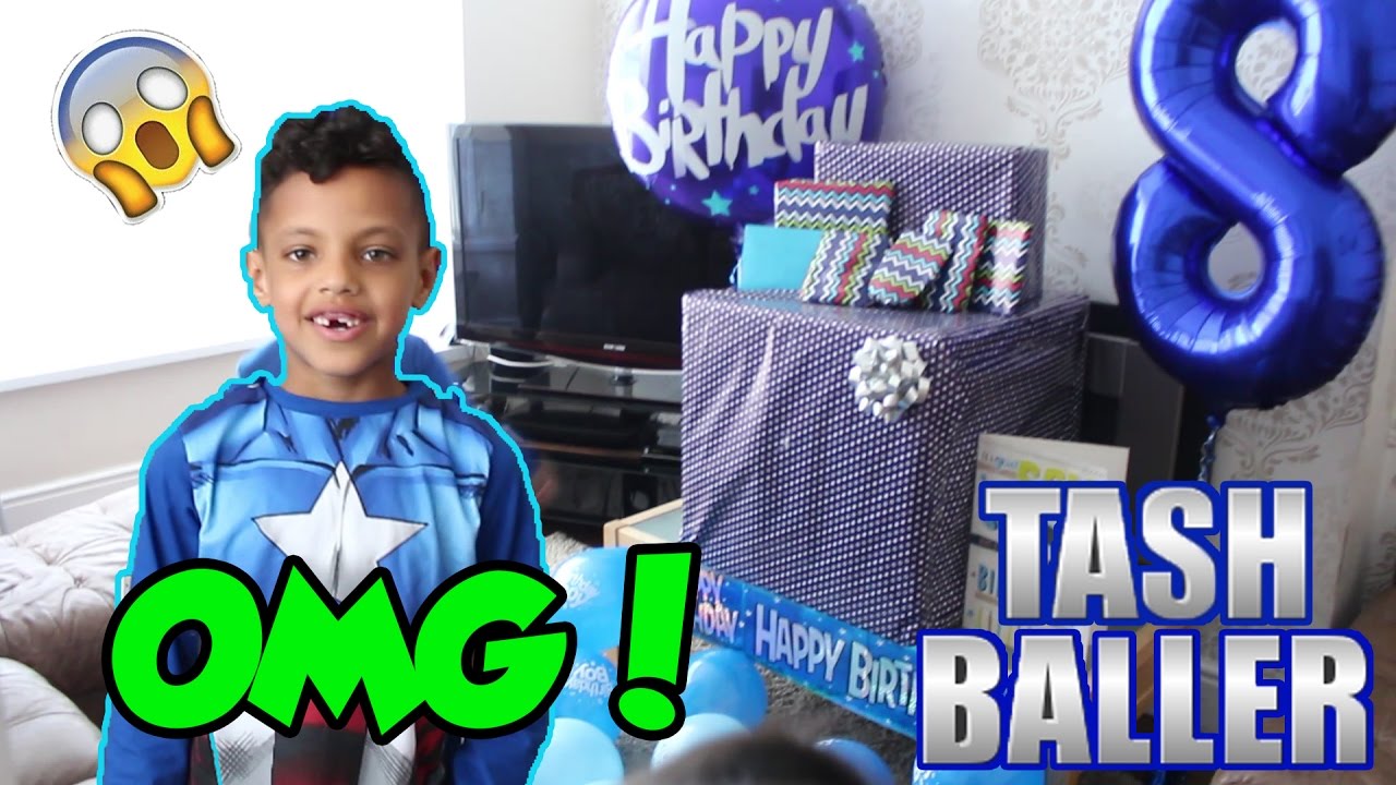 BIRTHDAY SURPRISE!! | MY 8TH BIRTHDAY PRESENT UNBOXING!! | TASH BALLER ...