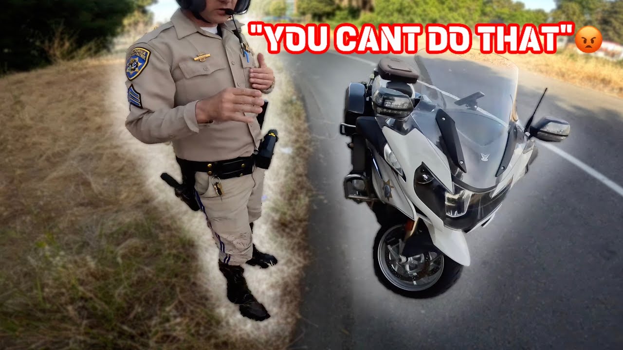 HIGHWAY PATROL PULLS ME OVER 😳 | Cops vs Bikers - YouTube