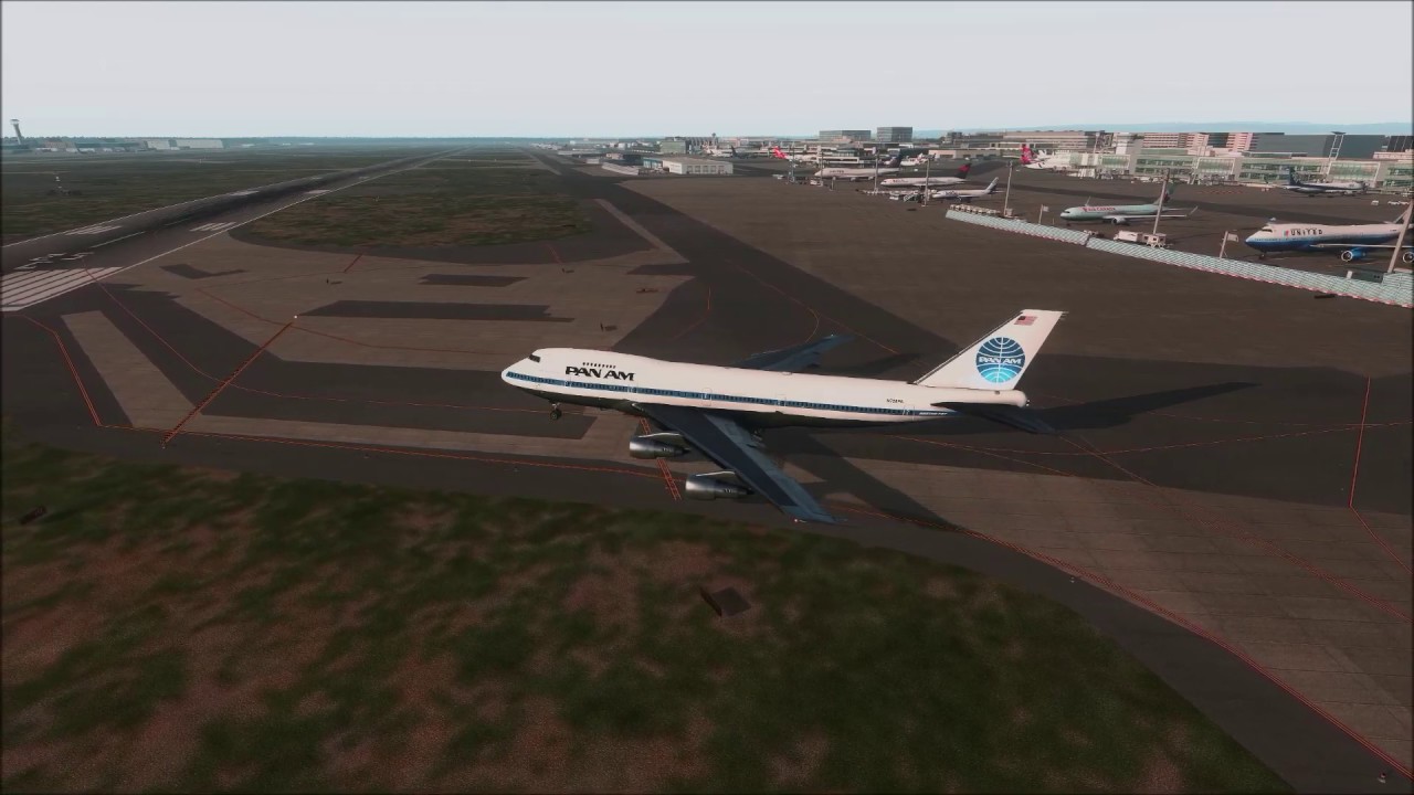 PAN AM 747-200 take off Frankfurt [X-Plane 11] - YouTube