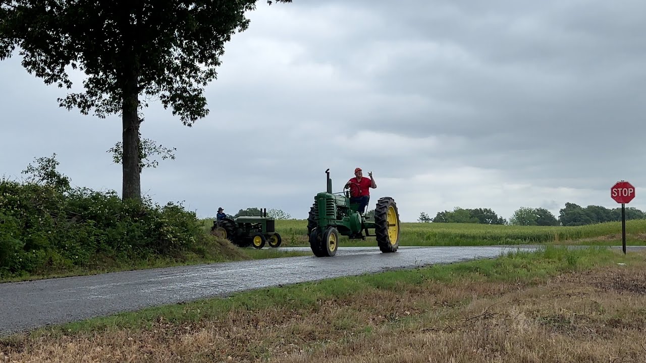 Shade Tree Tractor Club Spring Ride - YouTube