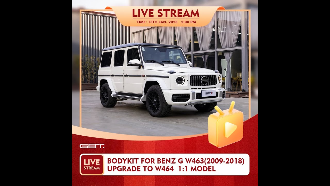 GBT Mercedes G G500 upgrade G65 Model Conversion Kit - YouTube