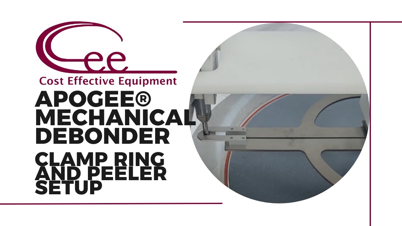 Apogee® Mechanical Debonder Clamp Ring and Peeler Setup - YouTube