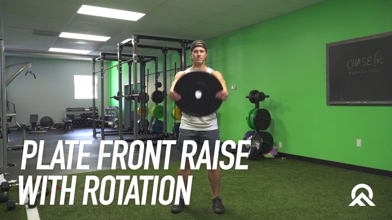 Plate Front Raise With Rotation - YouTube