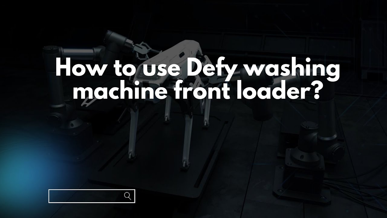 How to use Defy washing machine front loader? - YouTube