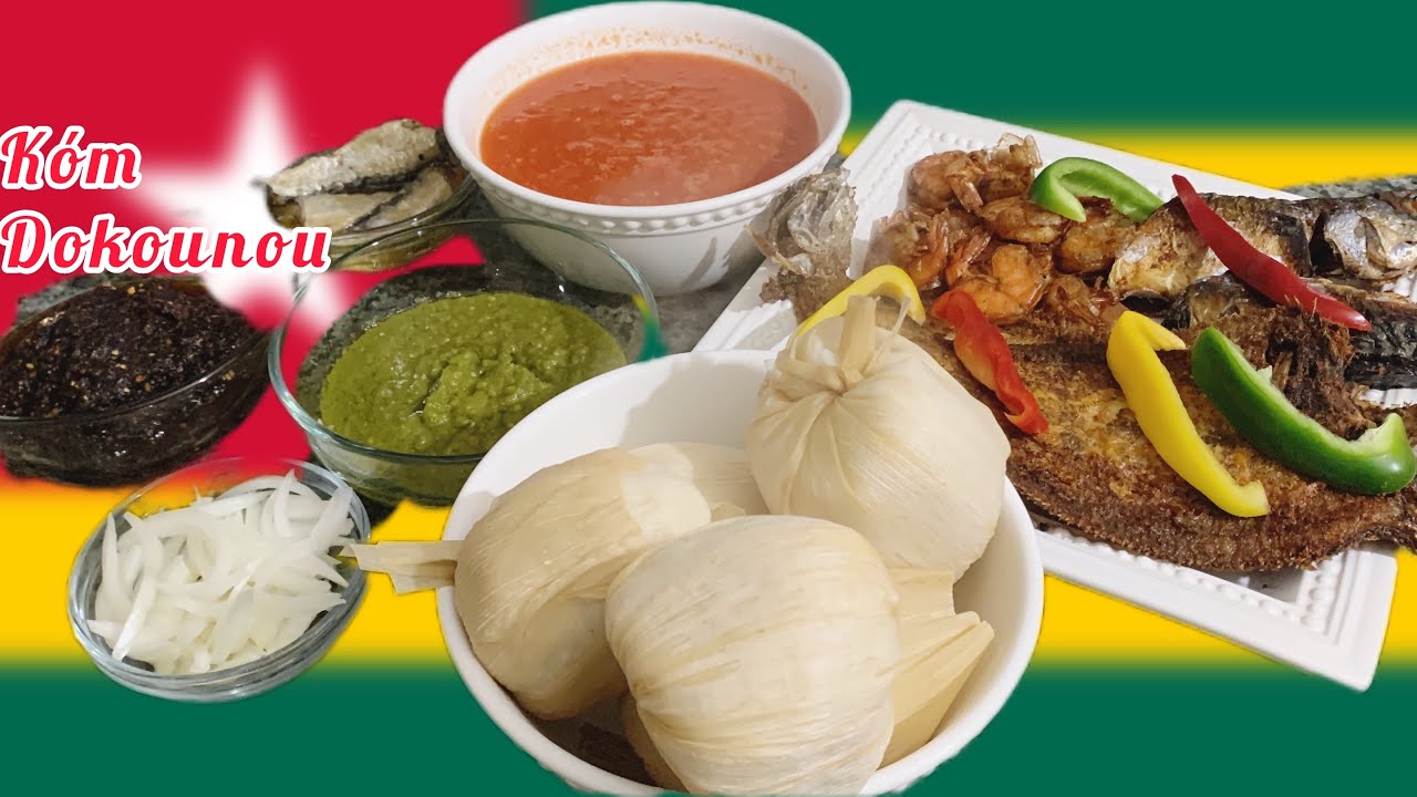#57 Recette Kom/Dokounou/kenkey avec ses accompagnements # ...