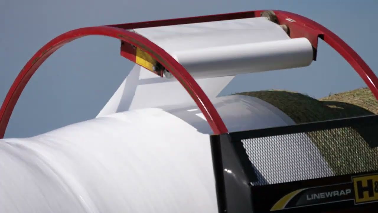 H&S Manufacturing - LW1100 Linewrap Bale Wrapper - YouTube