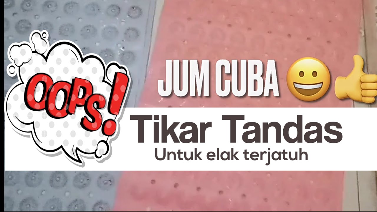 Getah lantai tandas /pelapik getah lantai bilik air - YouTube