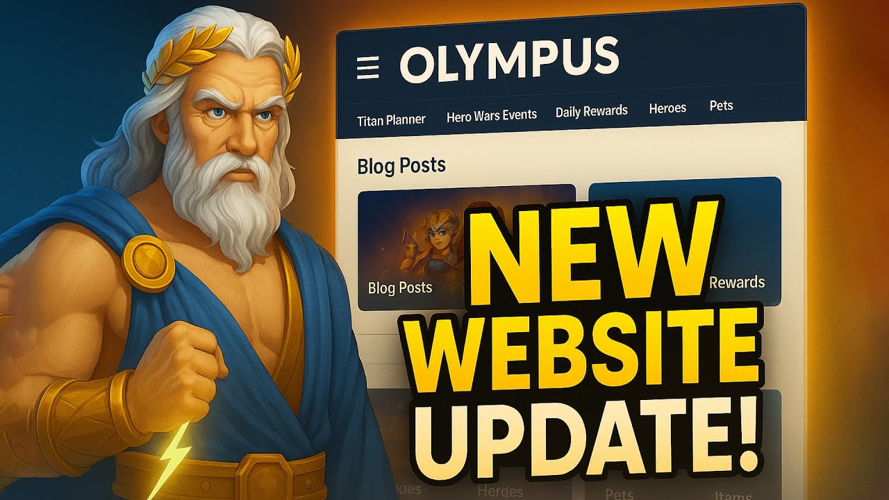 Hero Wars Olympus Website Just Got a Major Upgrade! - YouTube