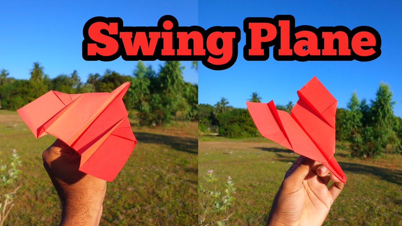 SWING PLANE Flying & Making | Easy Origami Paper Plane | Marki's ...