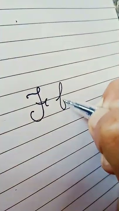 How to write - ''F'' - In Cursive Writing - YouTube