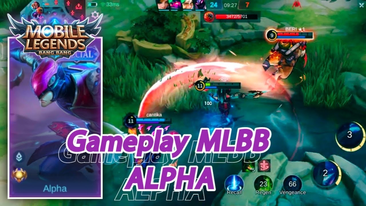 ALPHA GAMEPLAY : MOBILE LEGENDS BB - YouTube