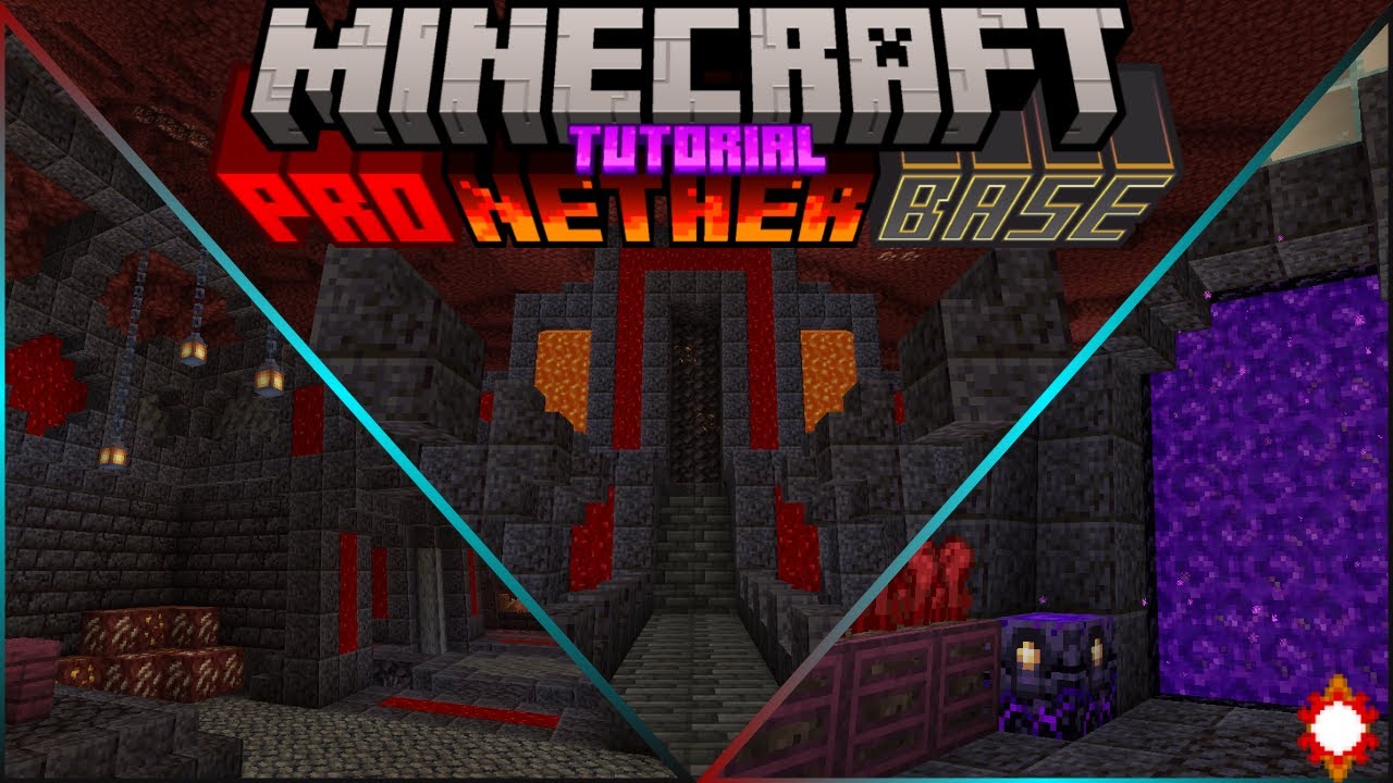 Minecraft How to Build a Pro / Advanced Nether Base / Fortress ...