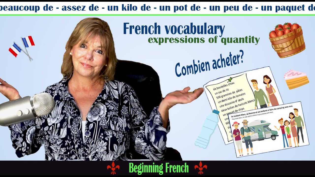 Beginner French Vocabulary: Learn expressions of quantity through a ...