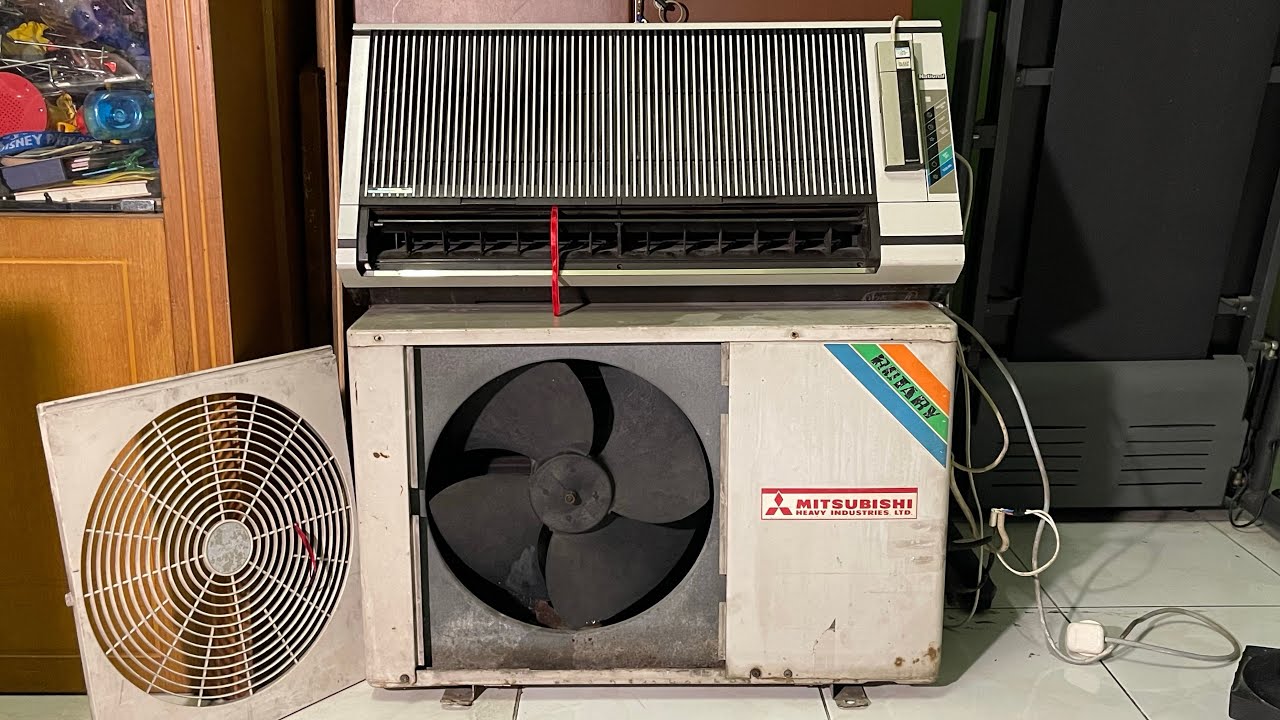 1980’s National & Mitsubishi Air Conditioner | Pre Restoration! - YouTube