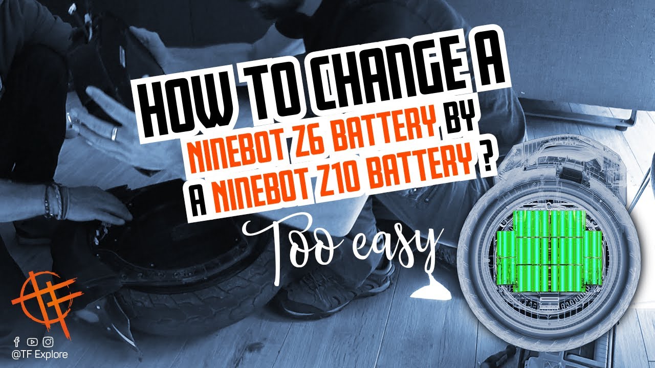 How to change a Ninebot-Segway battery // One Z6 to One Z6+ with a One ...