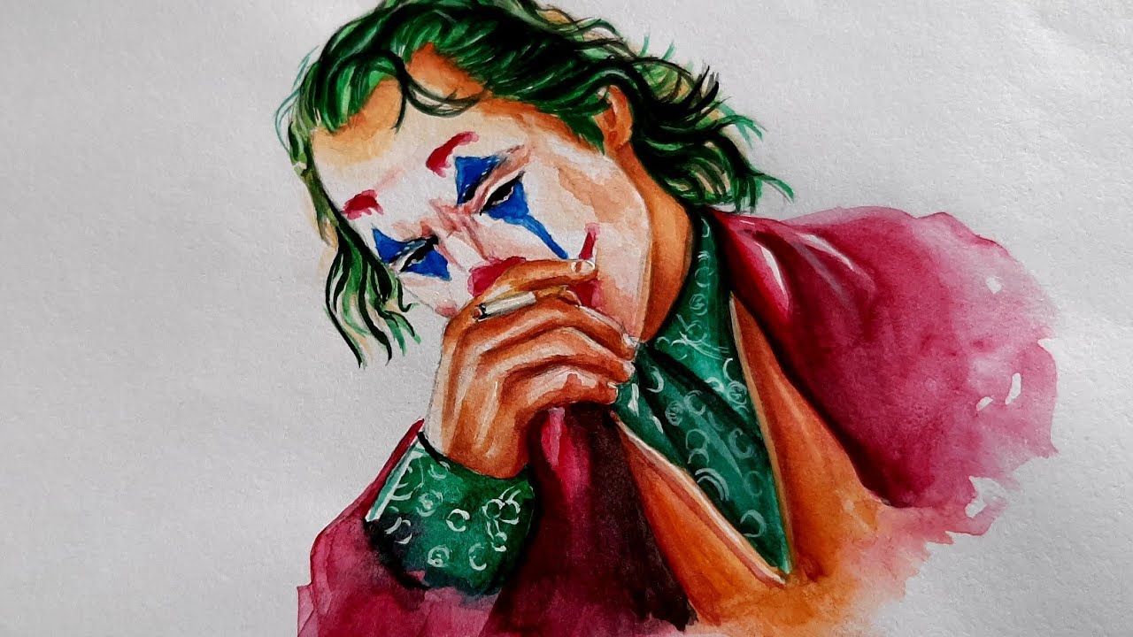 Drawing Joker (Joaquin Phoenix) Face | How To Draw The Joker | How to ...