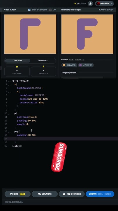 25 11 2024 Css Battle Daily Challenge 100 Match Css Html