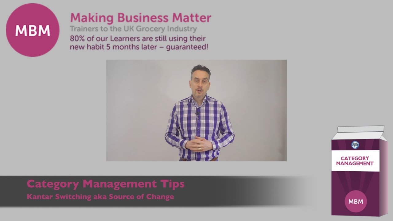Category Management Tips - Kantar Switching | MBM's One Minute Videos ...