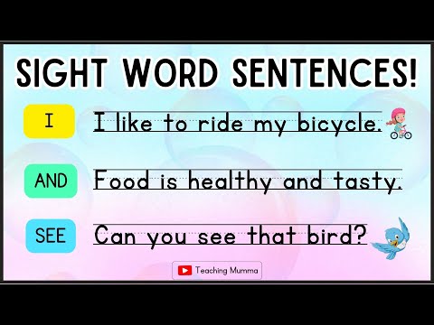 Practice Reading | Sight Words I, AND, SEE | Simple English Sentences ...