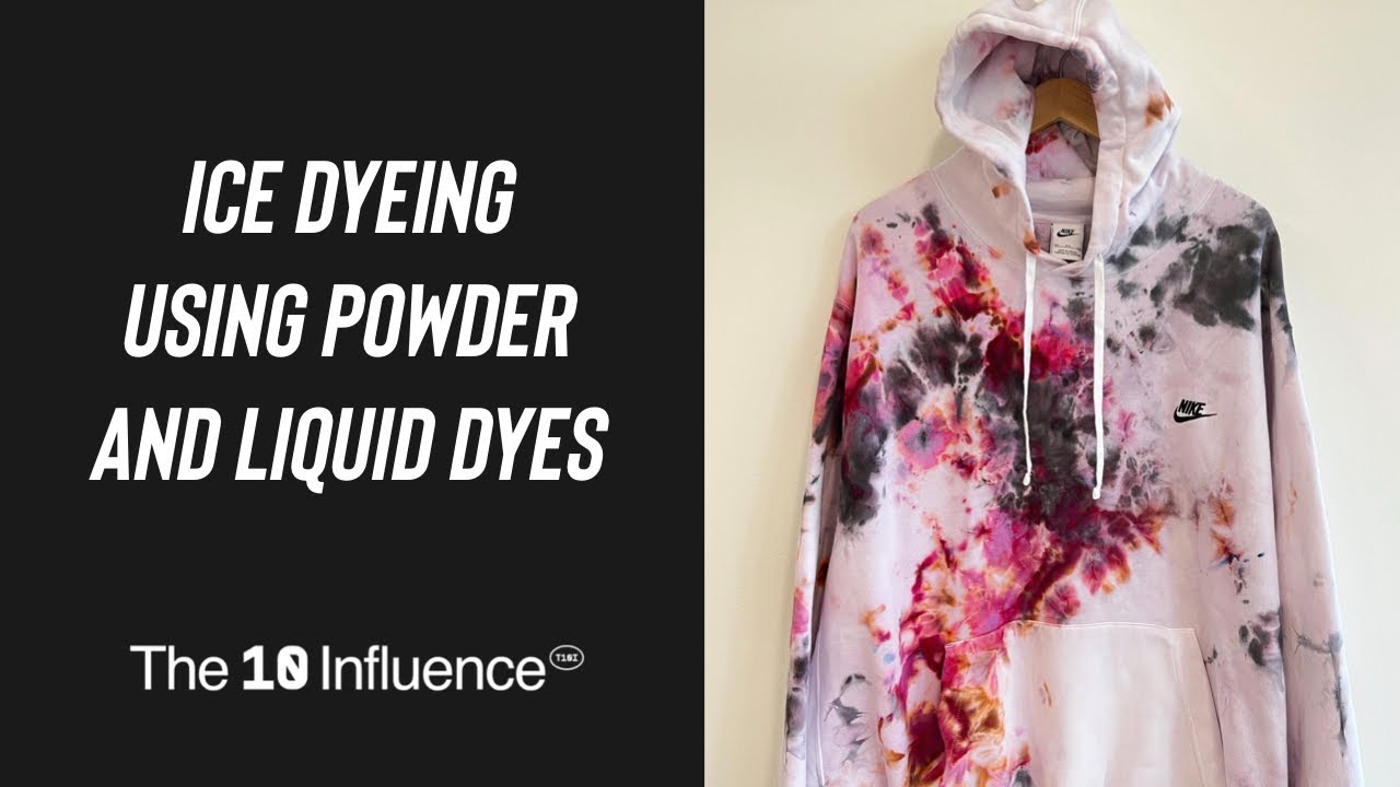 How To Tie Dye | Ice Dye Using Powder and Liquid Dyes - YouTube