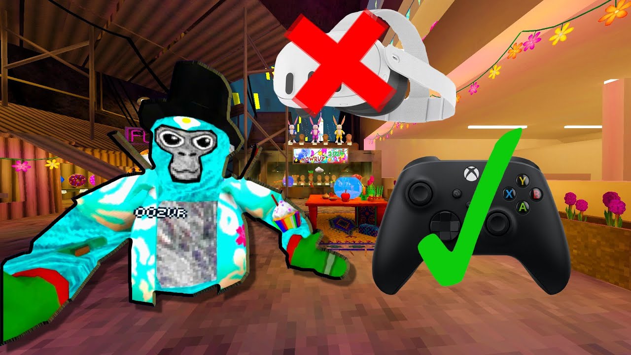 How to Play Gorilla Tag WITH a CONTROLLER (+STEERING WHEEL) - YouTube