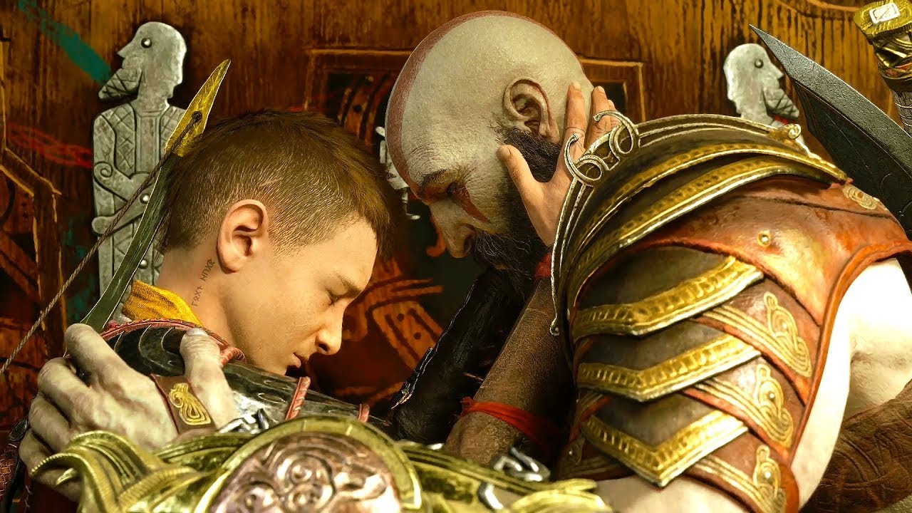 God Of War 5 Ragnarok Kratos Crying as He Becomes The God of Peace, The ...