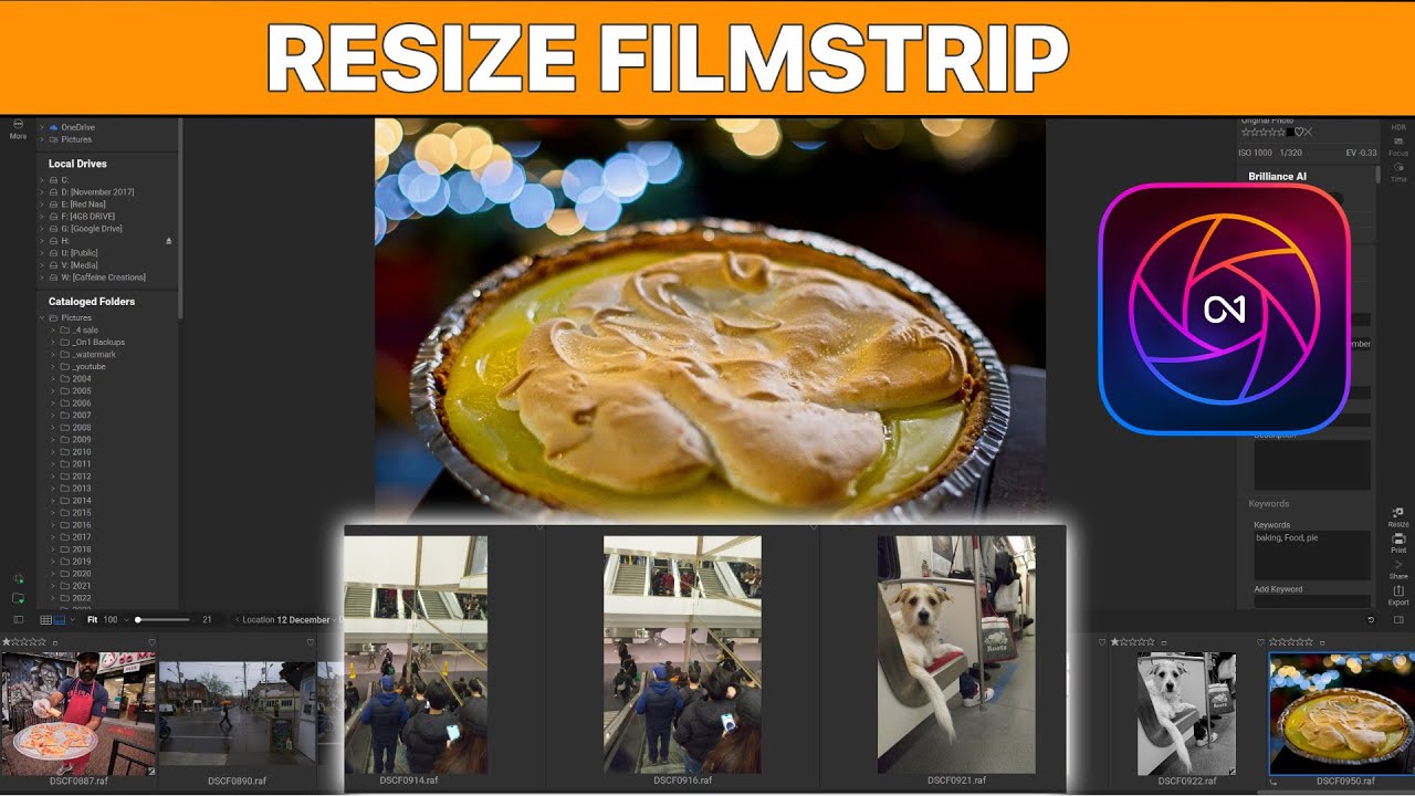 How to Resize the Thumbnails in the Filmstrip View in On1 Photo Raw ...