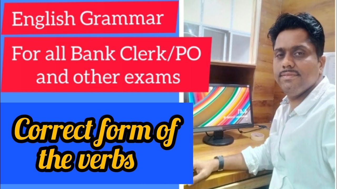 Correct form of the verbs|| English grammar #competitiveexams # ...