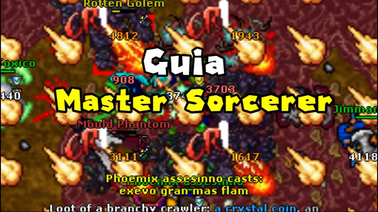 Tibia Guia para ser Master Sorcerer (Rango, rotacion de ataques, Spells ...