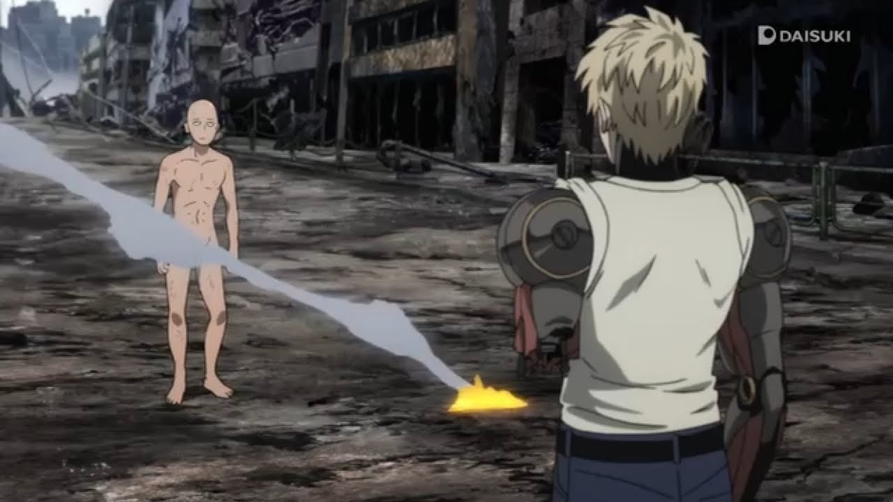 Saitama Meets Genos Genos Sees Saitama Naked Genos Vs Mosquito Saitama Vs Mosquito Youtube