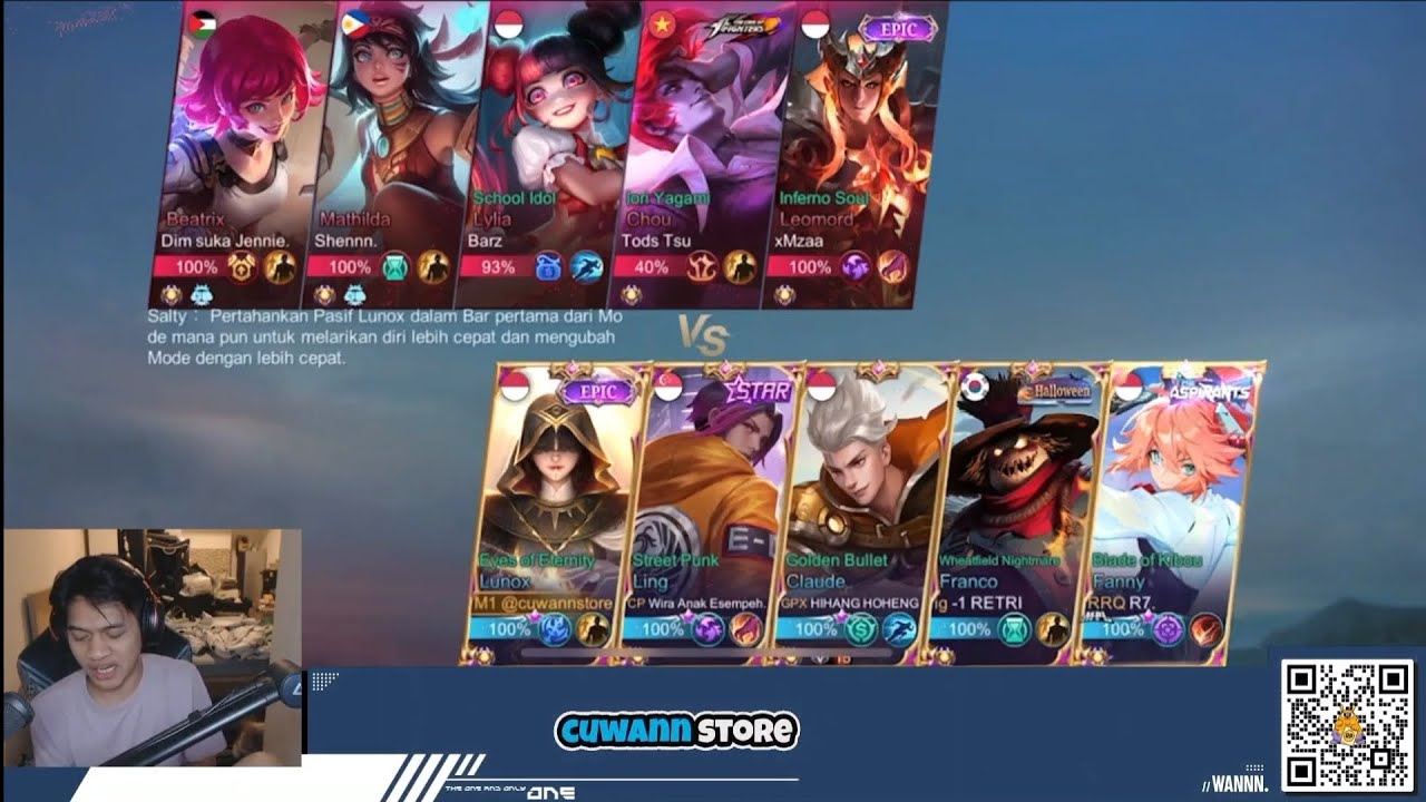 LUNOX WANN OP PARAH WITH RRQ R7 #mlbb #mobilelegends - YouTube