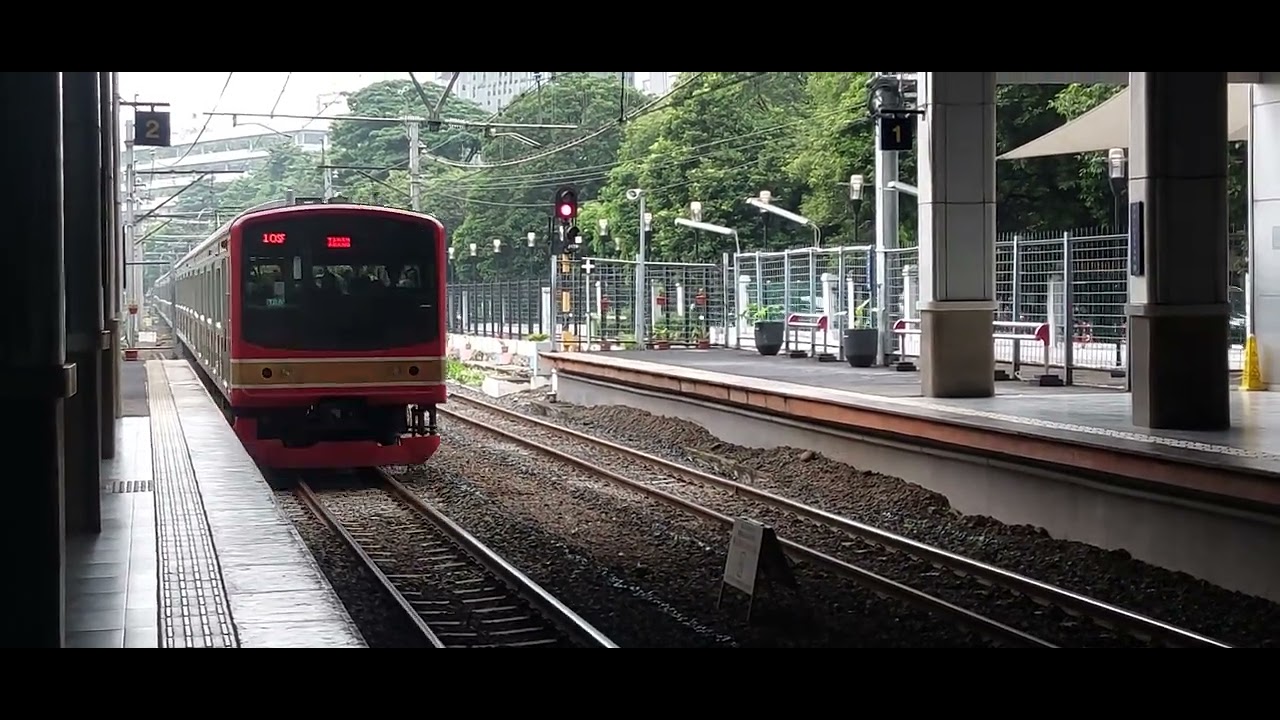 Commuter Line..‼️ KA 1999 Rangkasbitung - Tanah Abang, Stasiun Palmerah ...
