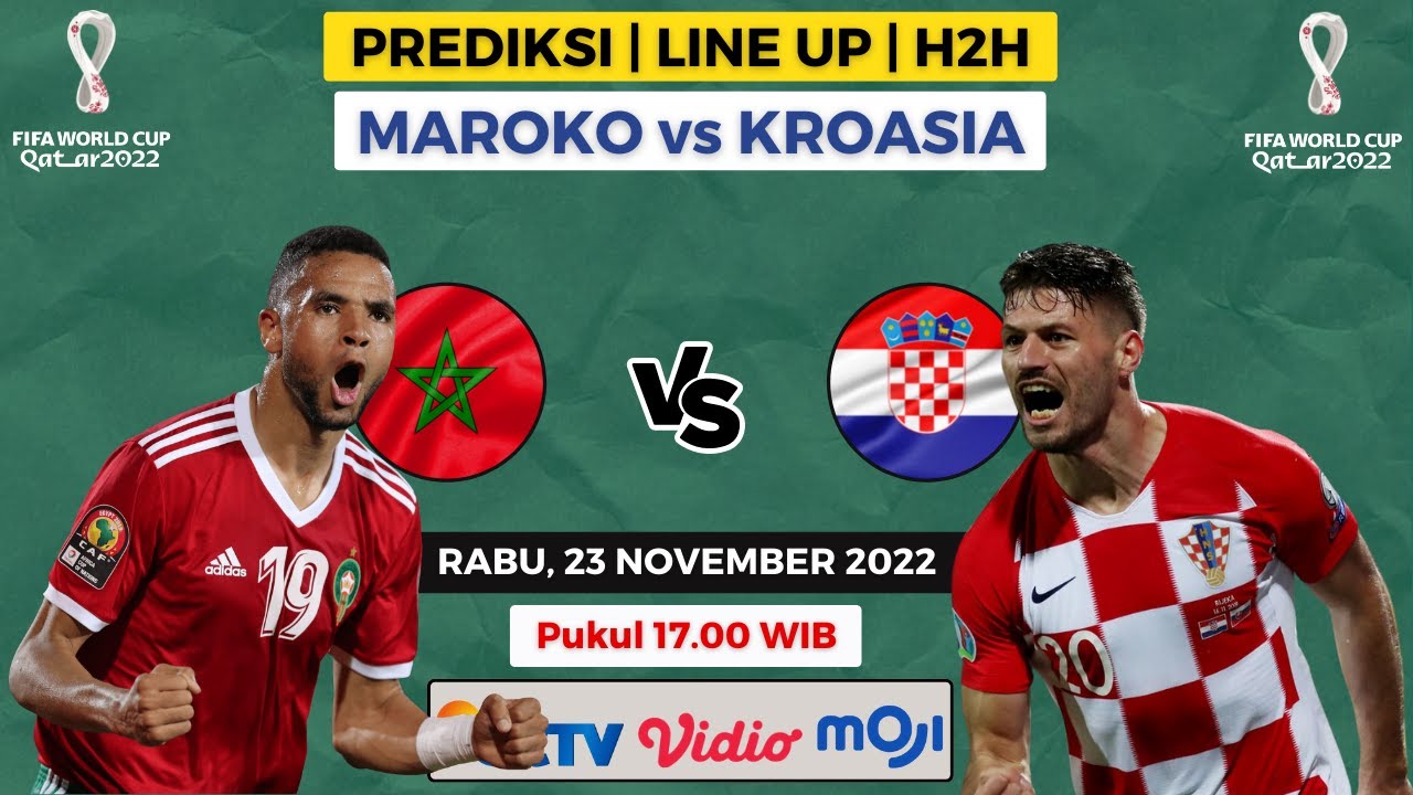 Prediksi Maroko vs Kroasia - Head to Head Maroko Kroasia - Prediksi ...