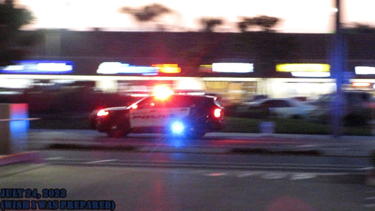 🚔Newport Beach Police FPIU and Unmark RESPONDING Code 3 (Wish I Was ...