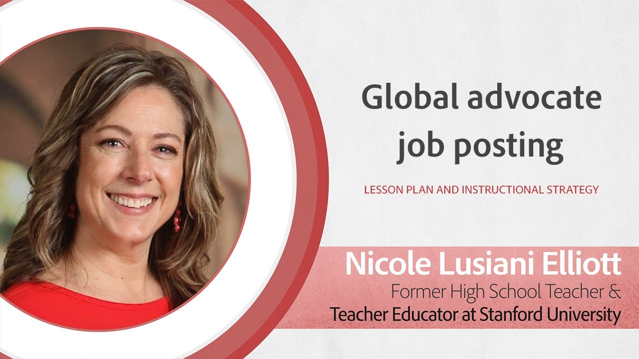 Design a job post for an advocate to help solve a global issue | Adobe ...