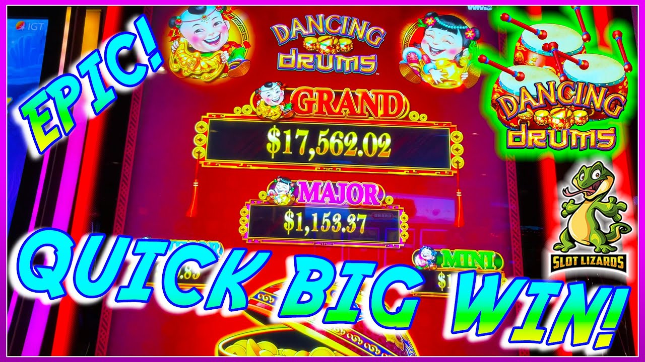 IN AND OUT WITH A EPIC BIG WIN!!! Dancing Drums Slot - YouTube