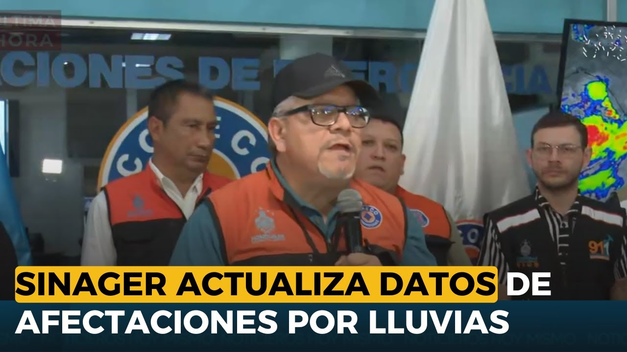 SINAGER actualiza datos de afectaciones por lluvias - YouTube