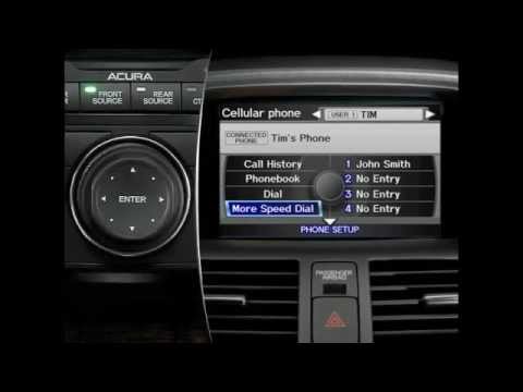Bluetooth® HandsFreeLink® 2012 Acura MDX2 - YouTube